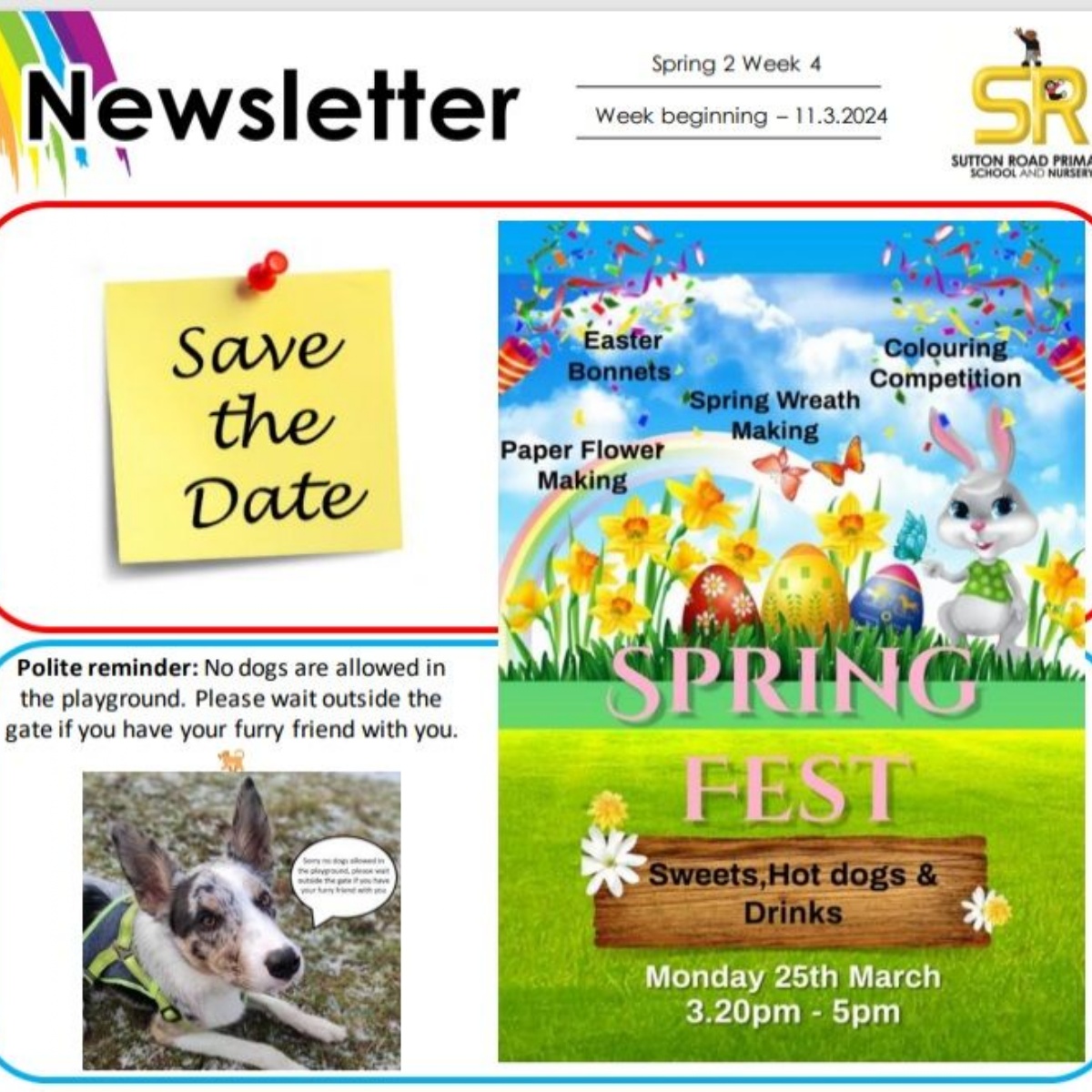 Sutton Road Primary School and Nursery - Newsletter Spring 2 week 4