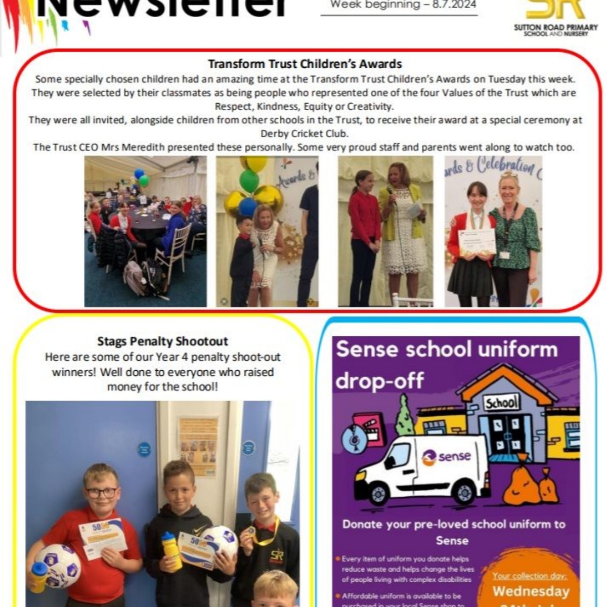 Sutton Road Primary School and Nursery - NEWSLETTER SUMMER 2 WEEK 6